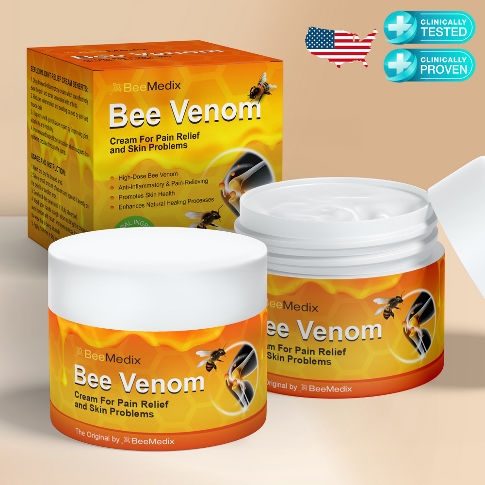 BeeMedix Bee Venom Cream For Pain Relief And Skin Problems (3.5 fl. oz