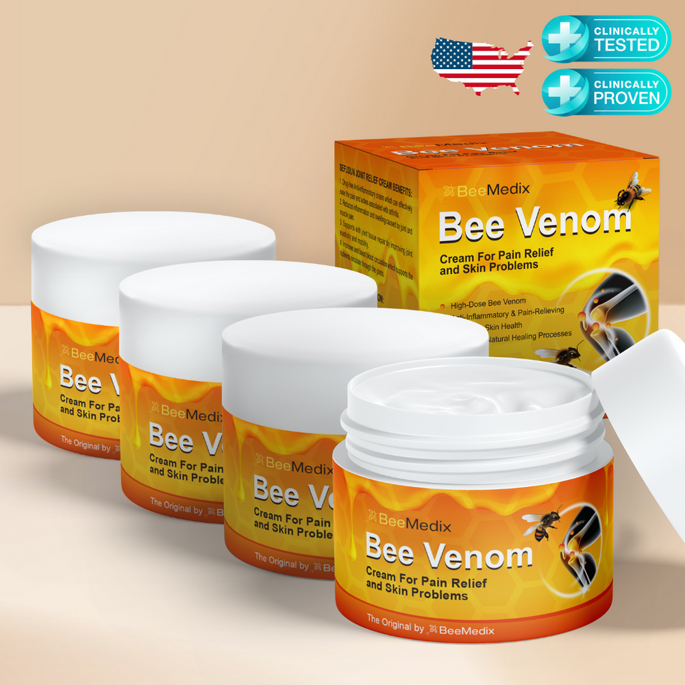 BeeMedix Bee Venom Cream For Pain Relief And Skin Problems (3.5 fl. oz