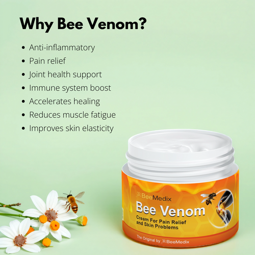 BeeMedix Bee Venom Cream For Pain Relief And Skin Problems (3.5 fl. oz